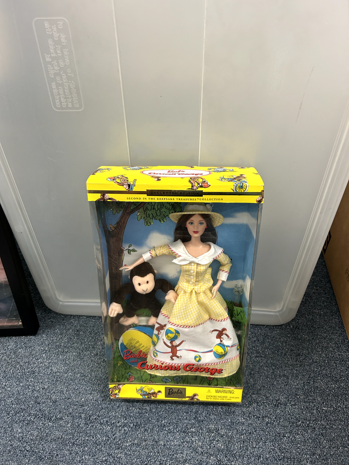 Barbie & Curious George Doll Set Keepsake Treasures Collection 2000 ...