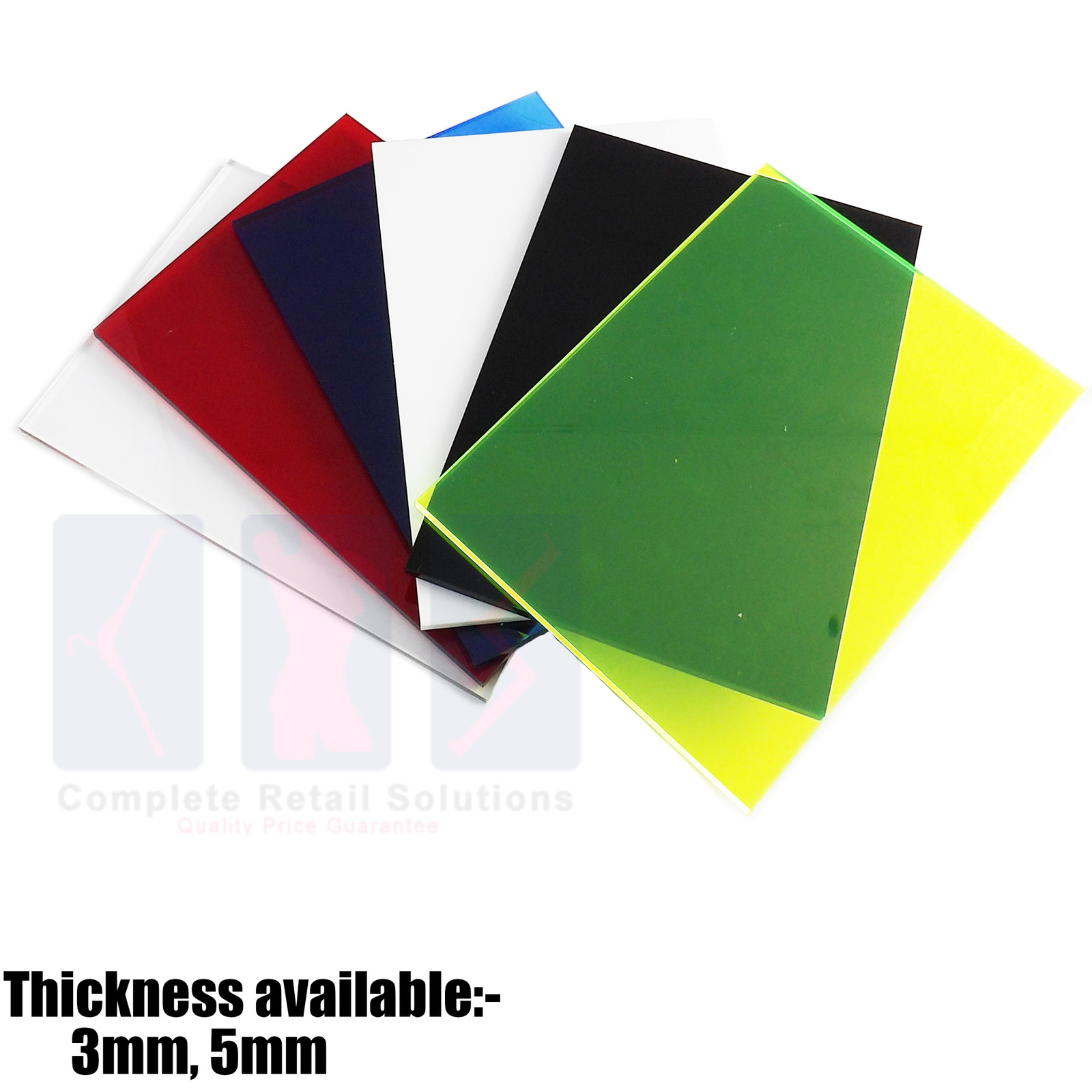 New Colour Perspex Acrylic Sheet Plastic Material Panel Size A5 A4 A3 ...