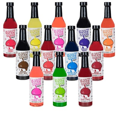 12.7oz Snow Cone Syrups 12 Pack 602573319574| eBay