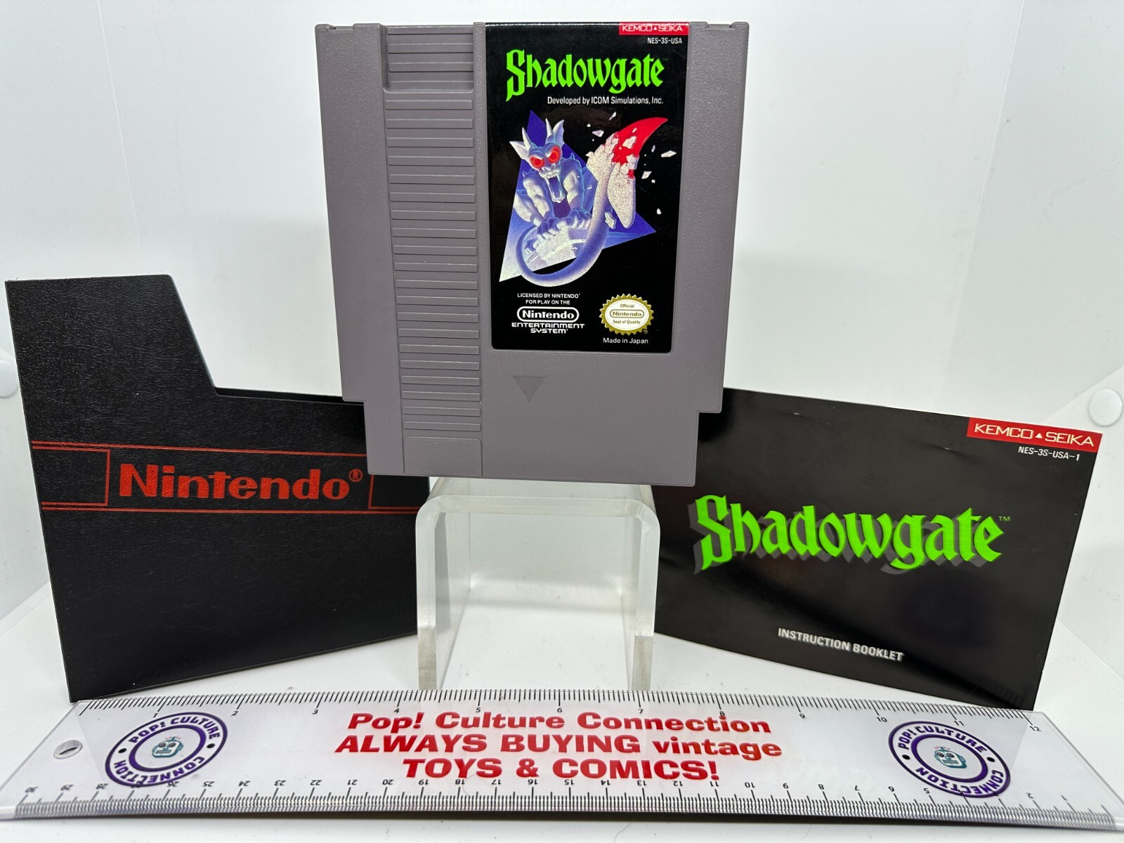 1989 Nintendo NES Kemco Shadowgate Game With Manual Inv-0779 | eBay