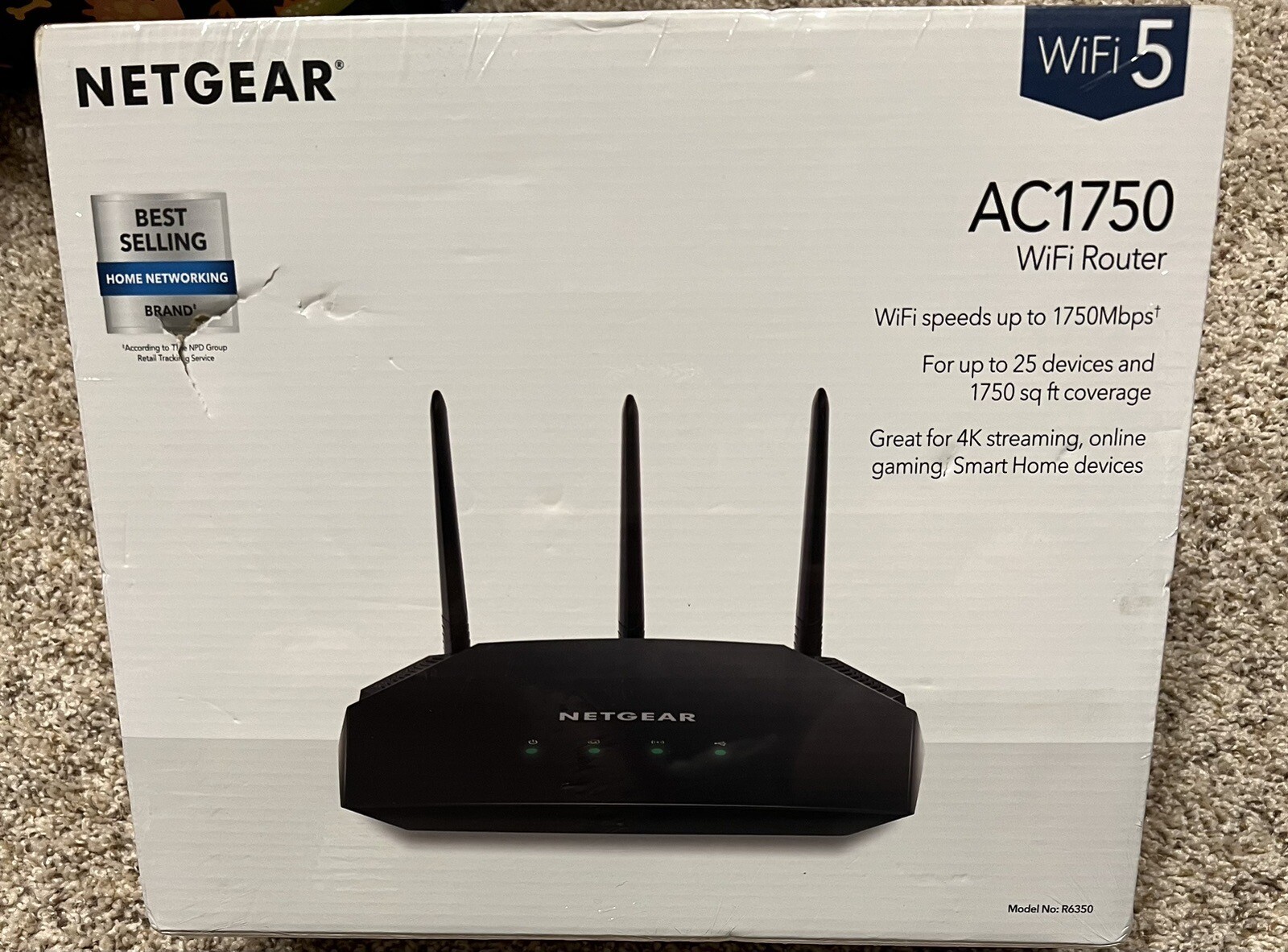 (NEW) Netgear AC1750 Wireless WiFi Router 802.11 AC Dual Band Gigabit ...