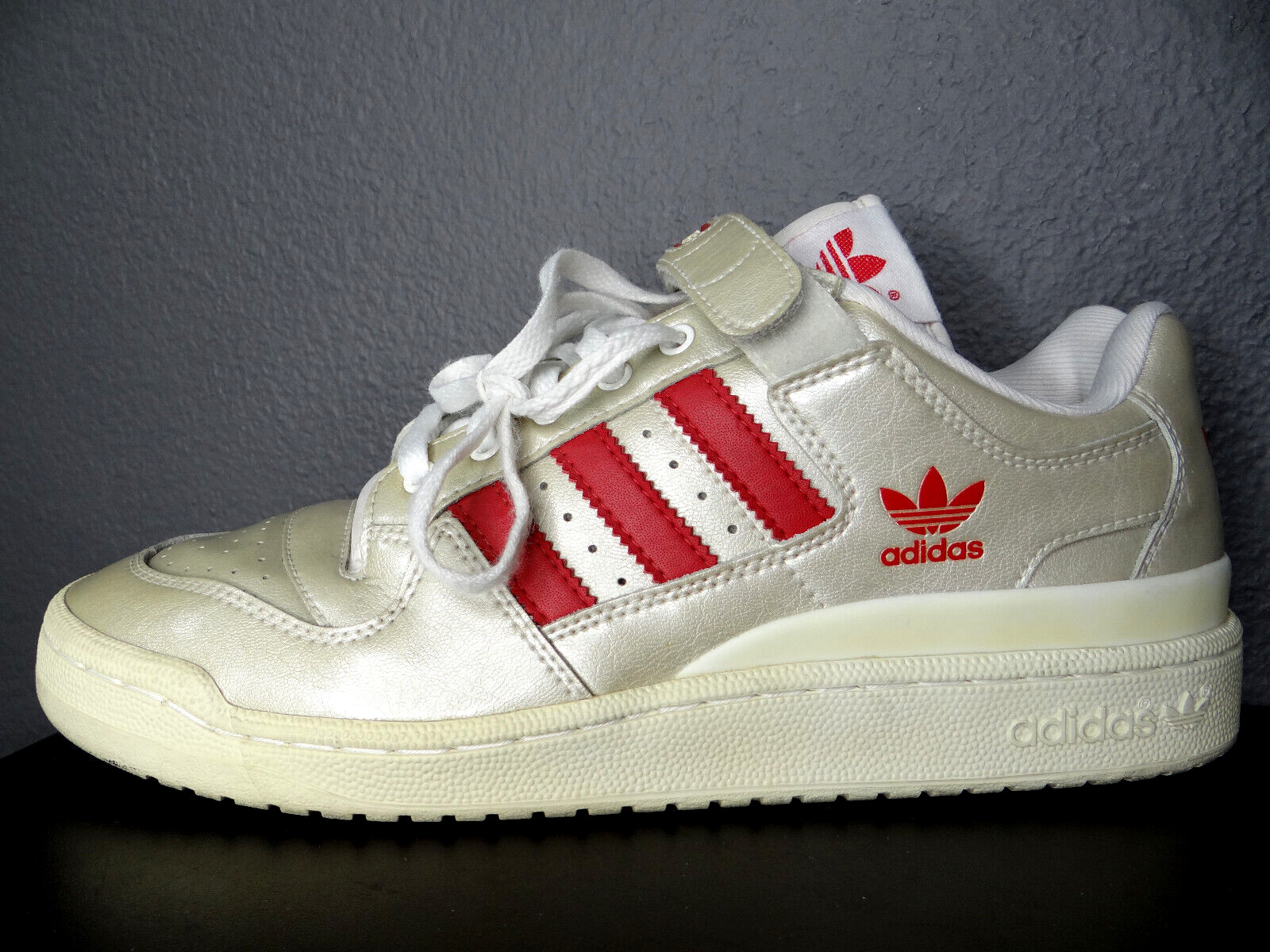 Vintage adidas OG Forum Low Retro White Red Men’s Siz… - Gem