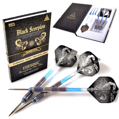 CUESOUL Black Scorpion Tungsten Steel Tip Darts 26g Dart Set | eBay