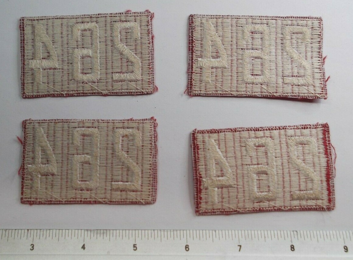 This is a set of 4 troop number patches custom made for troop 264 boy ...