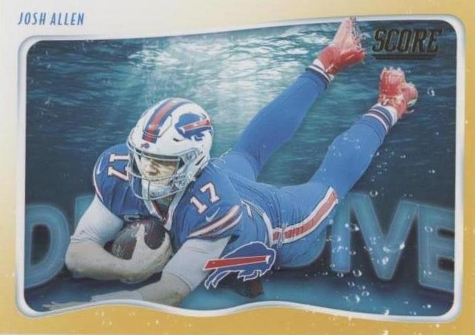 2020 Score - Deep Dive Josh Allen #DD-JA Gold for sale online | eBay