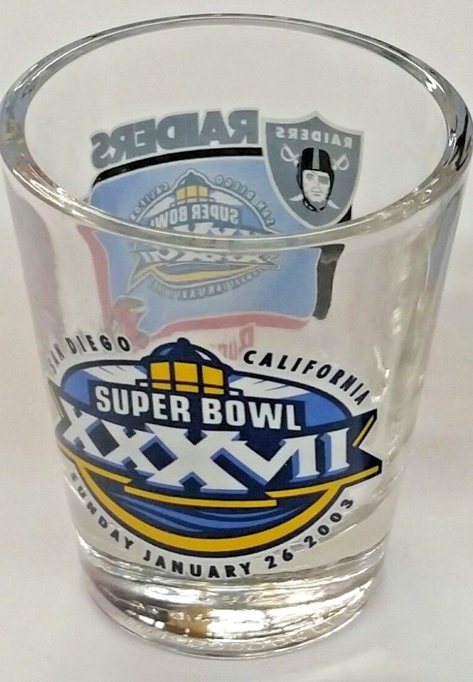 NFL Tampa Bay Buccaneers - Oakland Raiders Super Bowl 37 Shot Glass ...