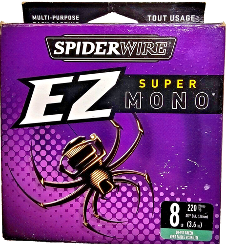 Spiderwire EZ Mono Fishing Line 8 lb 220 yds Low Vis Green 0.011 in Avg ...