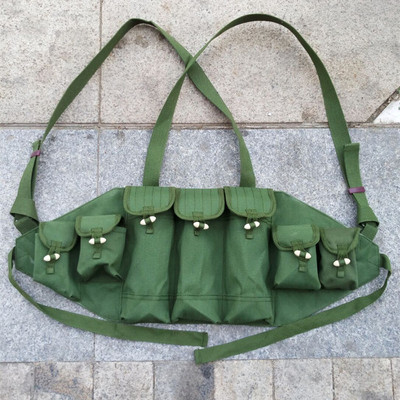 NEW ORIGINAL VIETNAM WAR CHINESE TYPE 56 AK CHEST RIG AMMO BANDOLIER ...