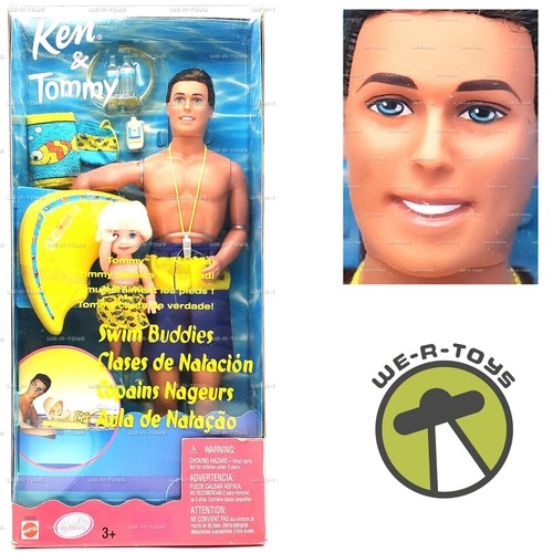 Barbie Ken & Tommy Swim Buddies with Accessories Dolls 1999 Mattel ...