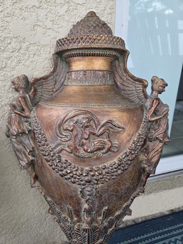 Vintage Bombay Company 29.5" Angel Vase Greco Roman Corbel Sconce Wall ...