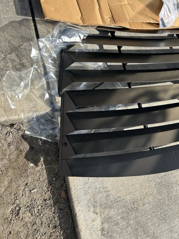 1986-92 RARE NOS Factory FORD Escort Aluminum Rear Window Louvers-E6FZ ...