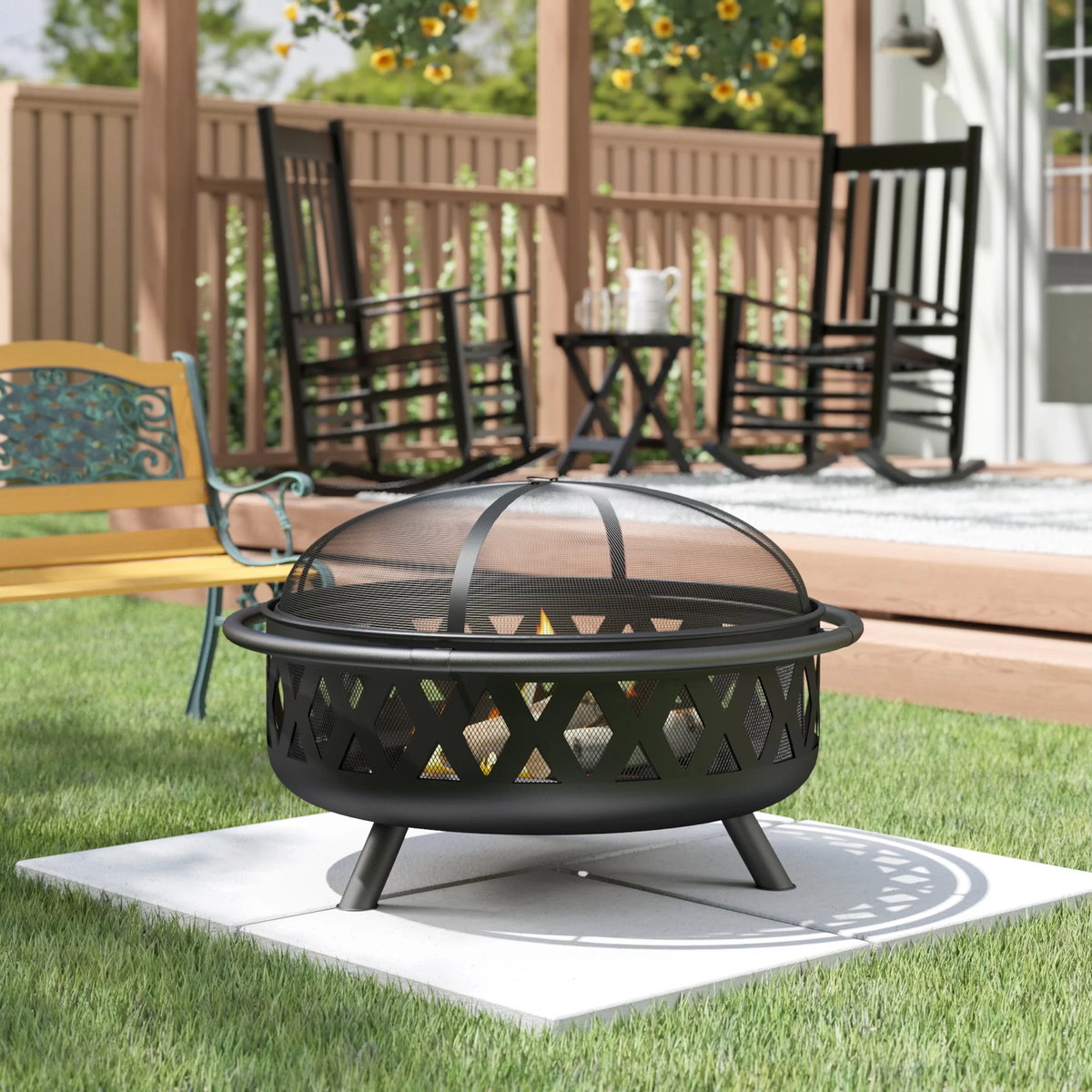 Morrison Wood Burning Fire Pit PortableFireplace.com