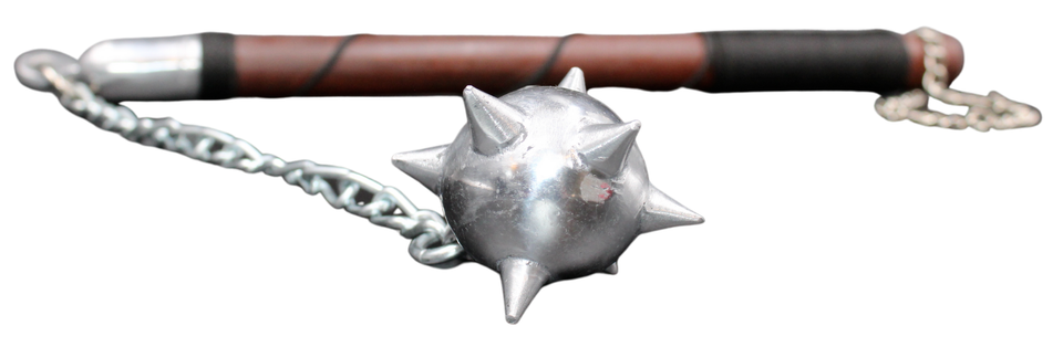 Medieval Warrior 16" Spiked Solid Metal Single Mace Ball Flail ...