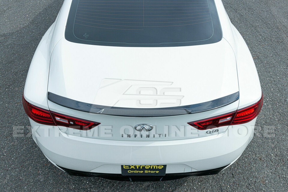 M4 High Kick Style Carbon Fiber Rear Trunk Wing Spoiler For Infiniti ...