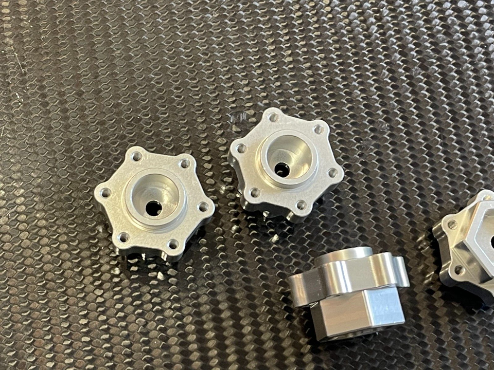4pcs 17mm hex Aluminum Adapters Converter +10mm for Team Losi LMT 1/8 ...