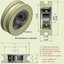 Delrin Acetal Pulley Wheel with U-groove Guiding Rail Choose Diameter ...