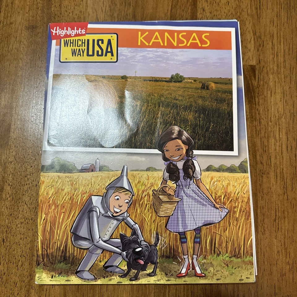 New Highlights Which Way USA Puzzle Activity Books Lot of 5 ID IN IA KS ...