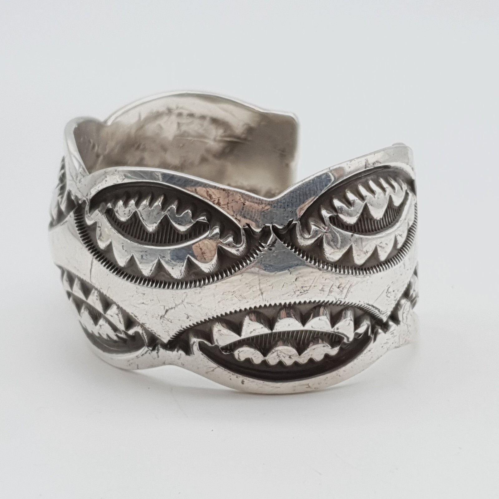 Navajo Marc Anita Apache Silver Bracelet - Gem