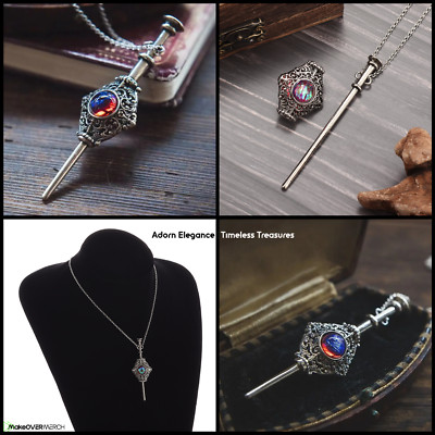 Dumbledore Grindelwald Blood Pact Pendant Necklace HP Magic Wand ...