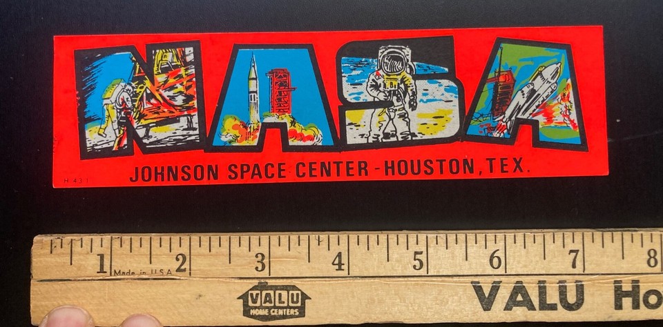 Vintage NASA Bumper Sticker | eBay