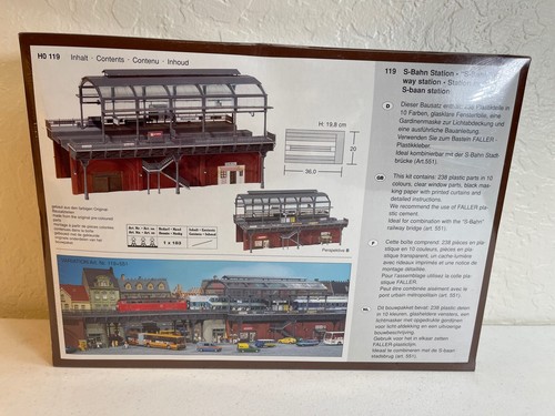 FACTORY SEALED RARE VINTAGE FALLER 120 119 HO S-BAHN RAILWAY STATION | eBay