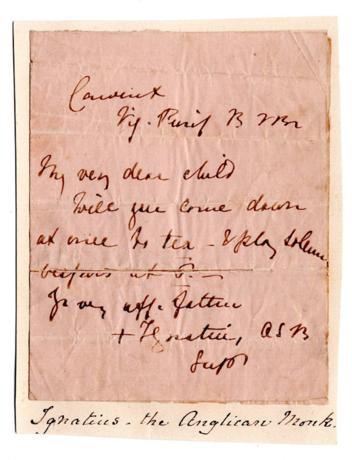 Father Ignatius of Jesus (1837-1908) Signed Letter /Autographed ...
