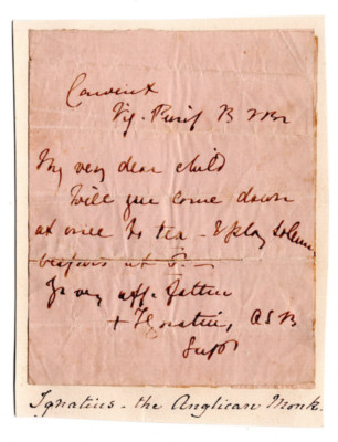 Father Ignatius of Jesus (1837-1908) Signed Letter /Autographed ...