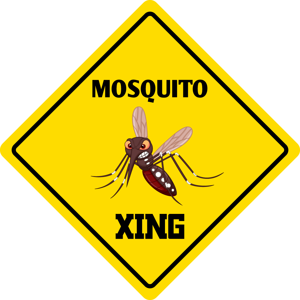 *Aluminum* Mosquito Crossing Funny Metal Novelty Sign 12"x12" | eBay