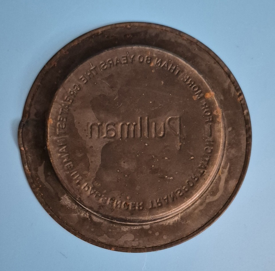 Vintage 1940's Pullman Train Passenger Car Tin Ashtray | eBay