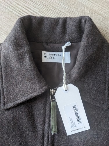 Universal Works Men's Melange Melton Gower Jacket in Brown Small NWT | eBay