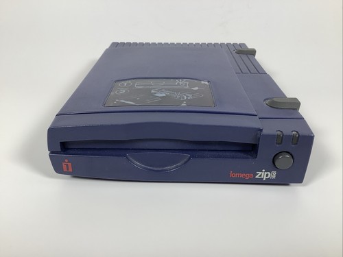 IOMEGA ZIP 100 PARALLEL PORT EXTERNAL DISK DRIVE Z100S - WORKS - NO AC ...