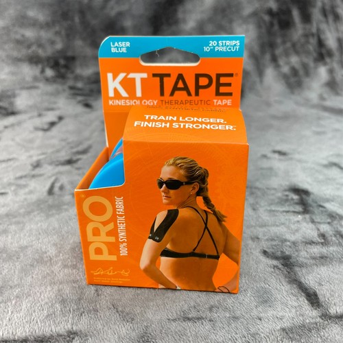 KT Tape Pro Kinesiology Therapeutic Tape Precut Strips Laser Blue | eBay