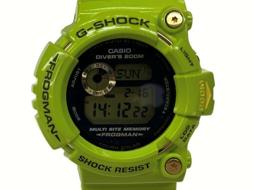 Used G SHOCK CASIO FROGMAN GW 200F Men s Watch Green 2422 Rain Frog ...