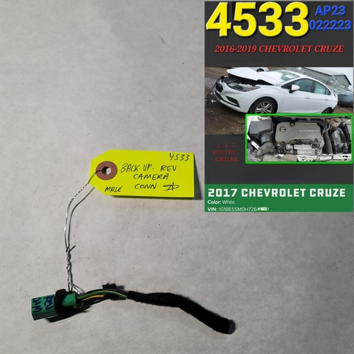 ⭐⭐OEM 2016-2019 CHEVROLET CRUZE BACKUP REVERSE CAMERA MALE CONNECTOR⭐⭐ ...