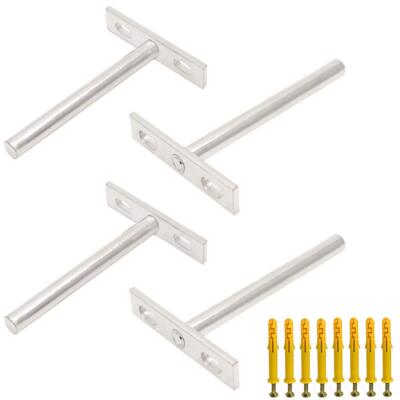 4 Inches Floating Shelf Brackets Invisible Shelf Support - 4pcs | eBay