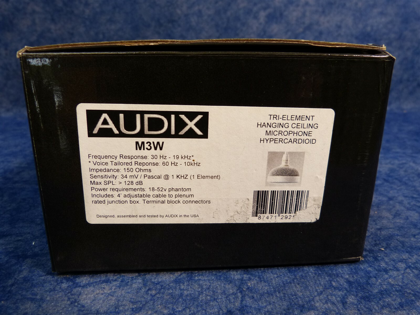 Audix M3W Tri-Element Hanging Ceiling Microphone (White) G37 | eBay