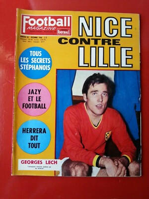 1966 football magazine n°83 NICE LILLE SAINT ETIENNE HERRERA LECH ...