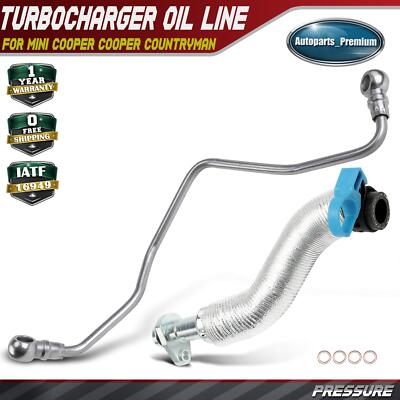 2x Turbocharger Coolant Line for Mini Cooper Cooper Countryman Cooper ...