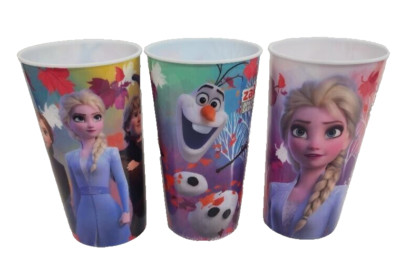 ZAK DESIGNS DISNEY FROZEN ANNA ELSA OLAF TALL DRINKING CUPS X 3 | eBay