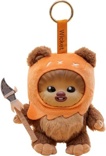 Hot Toys Star Wars Cosbi Ewoks WICKET Plush Keychain Japan Celebration ...
