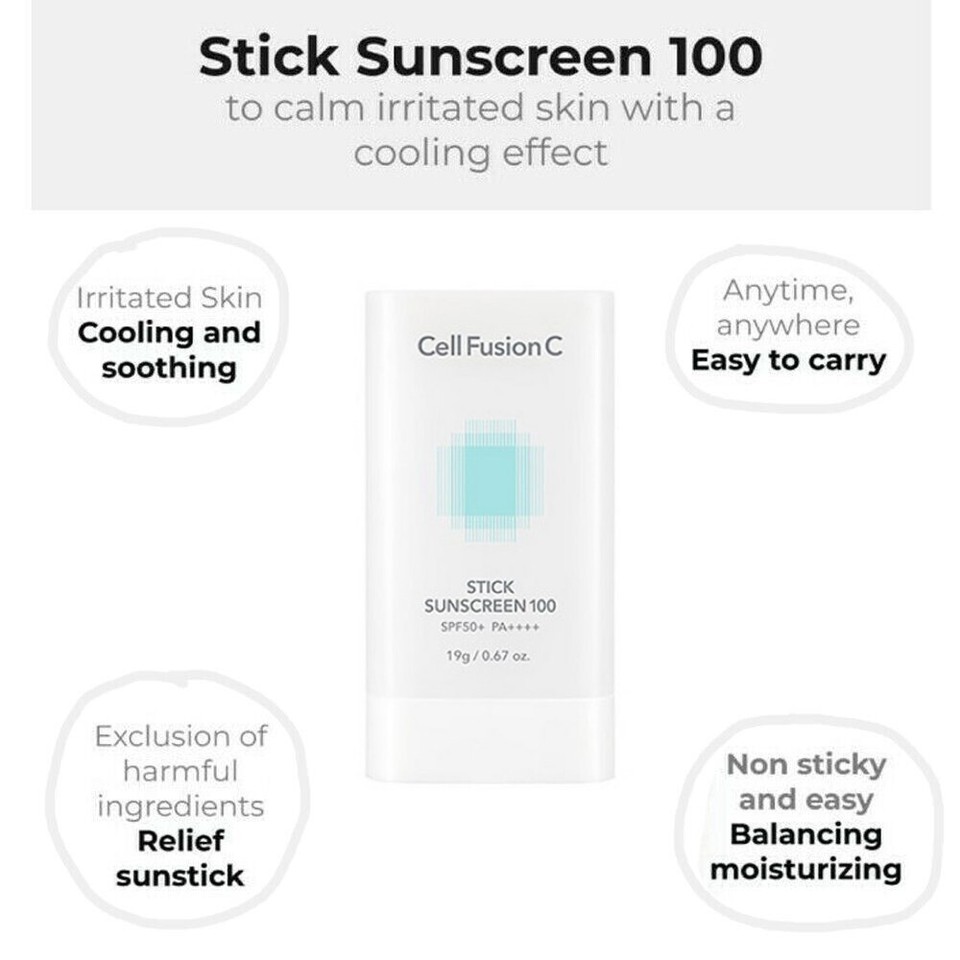 Cell Fusion C Stick Sunscreen 100 19g SPF50+/PA++++ K-beauty | eBay