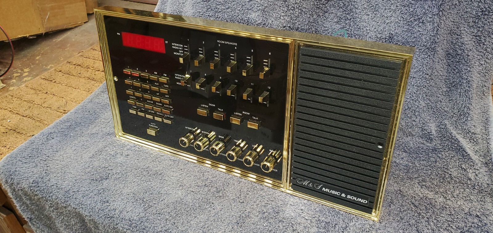 M&S Rebuilt N80B Black & Gold Stereo Intercom Master Excellent ...