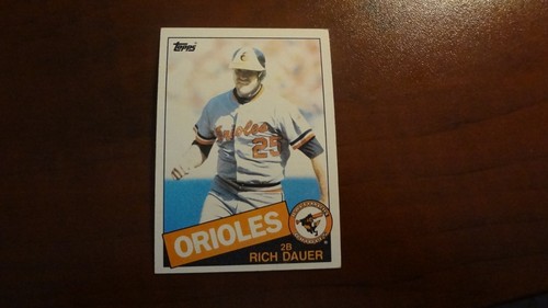 1985 TOPPS # 494 RICH DAUER BASEBALL CARD | eBay