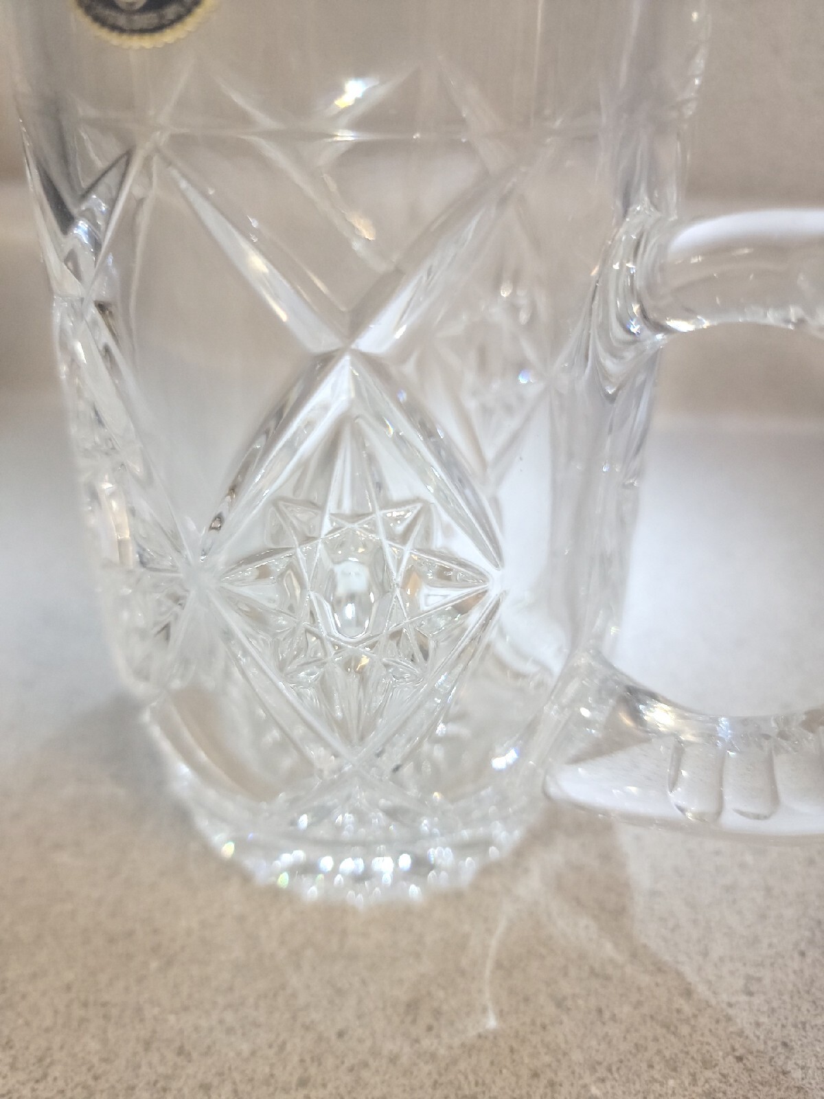 Bohemia Czech Lead Crystal Beer Stein Mug 6 1/8” Tall, Large Stein | eBay
