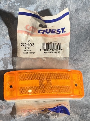 LED AMBER Turtleback ~ White Base GROTE G2103 Turtle Back | eBay