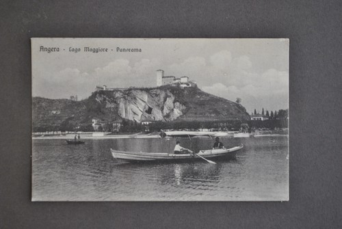 Cartolina Piemonte Novara Lago Maggiore Angera Arona Barche 1922 | eBay