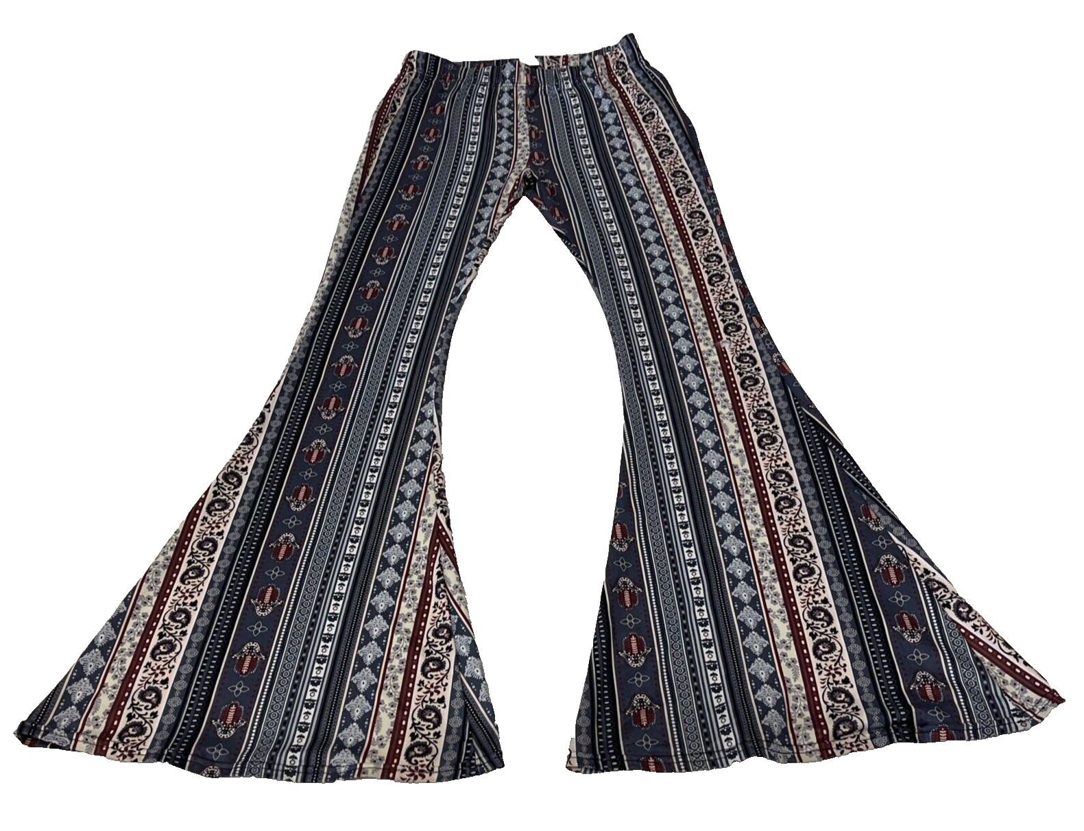 Daisy Del Sol Women's Pull On Palazzo Pants Sz M Paisley Boho Festival ...