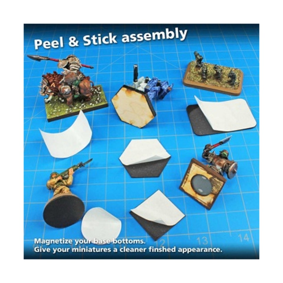 Litko Wood Miniature Bases 3mm Rectangular Ready-Base Kit - 50x100mm (3 ...