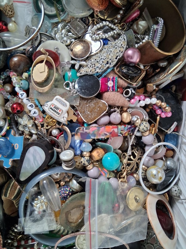 20 LB Jewelry Lot Broken Tangled Craft Repair Beads Necklaces Bracelets ...