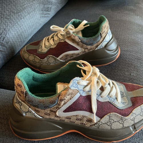 Gucci Rhyton Brick Red Sneaker - Size Gucci 10 US 10.5 | eBay